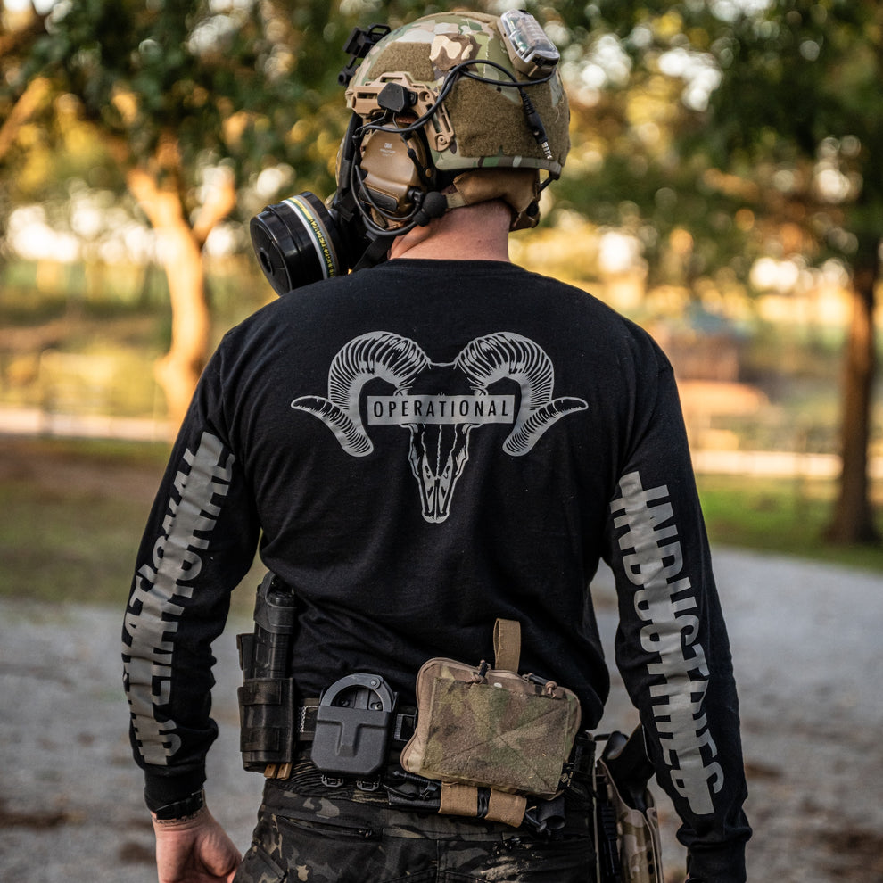 Redacted Long Sleeve T-Shirt – Operational Industries LLC