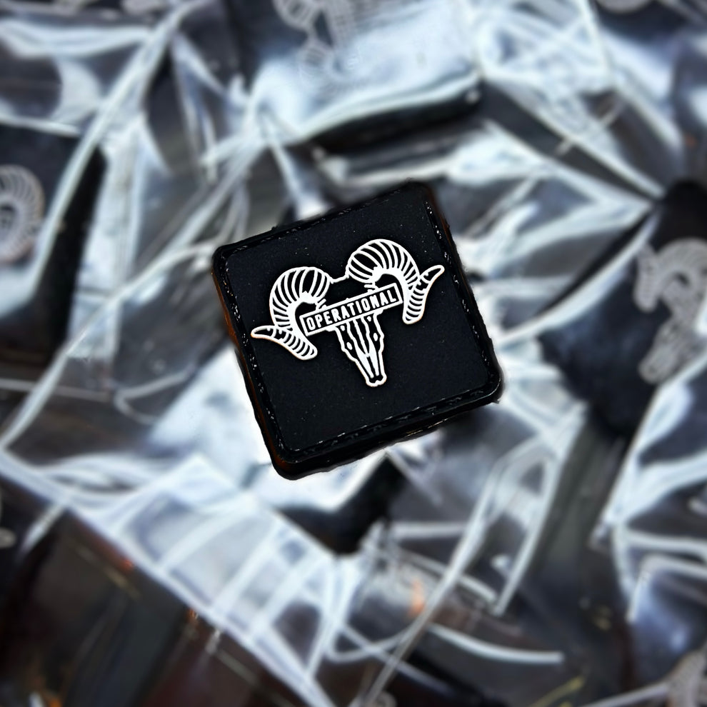 Mini Rams Head PVC Patch – Operational Industries LLC