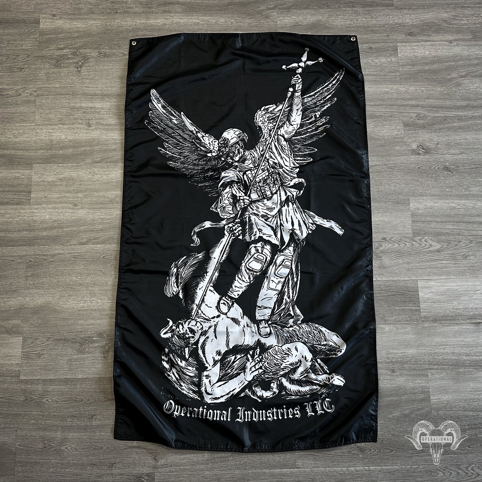 Show No Mercy Wall Flag – Operational Industries LLC