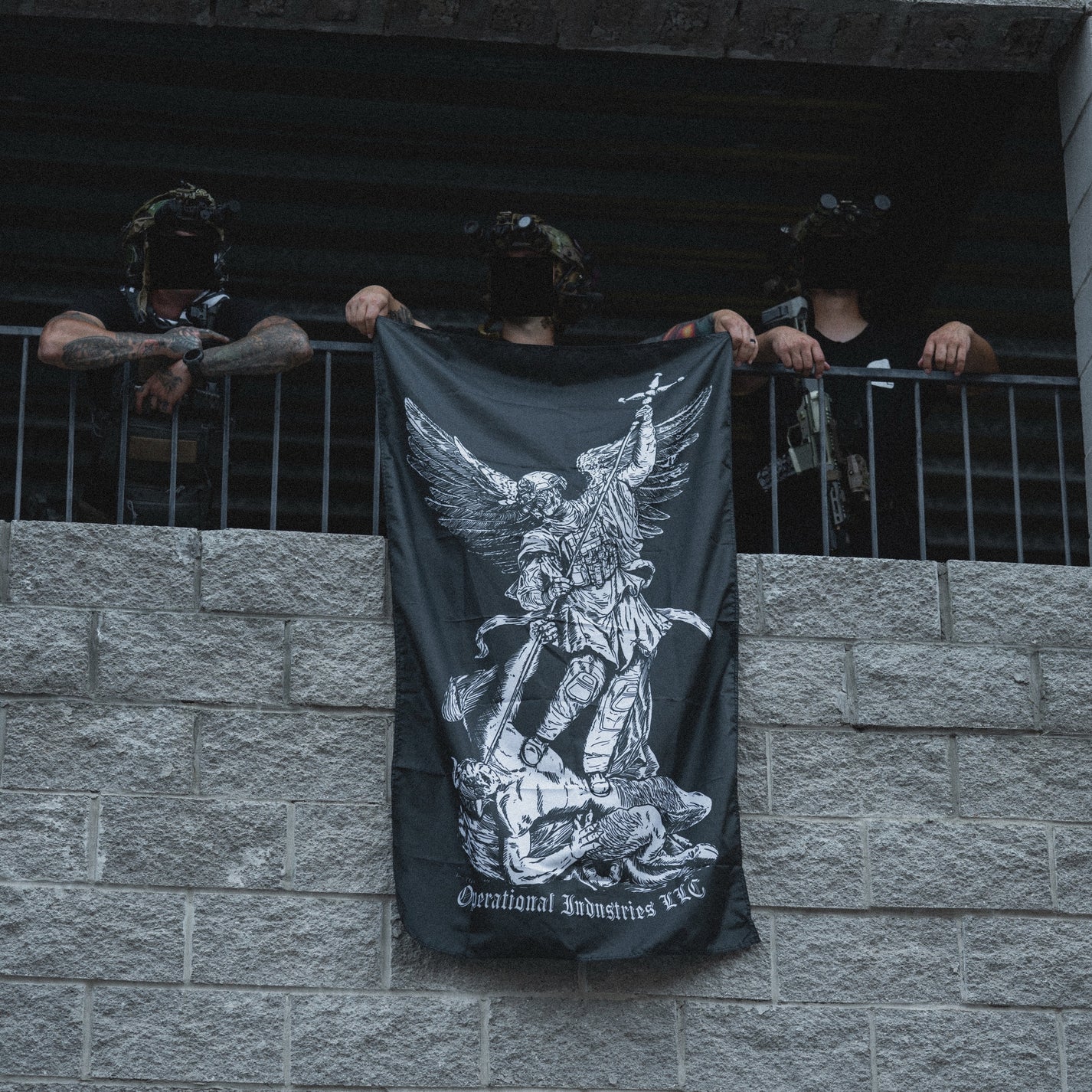 Show No Mercy Wall Flag – Operational Industries LLC